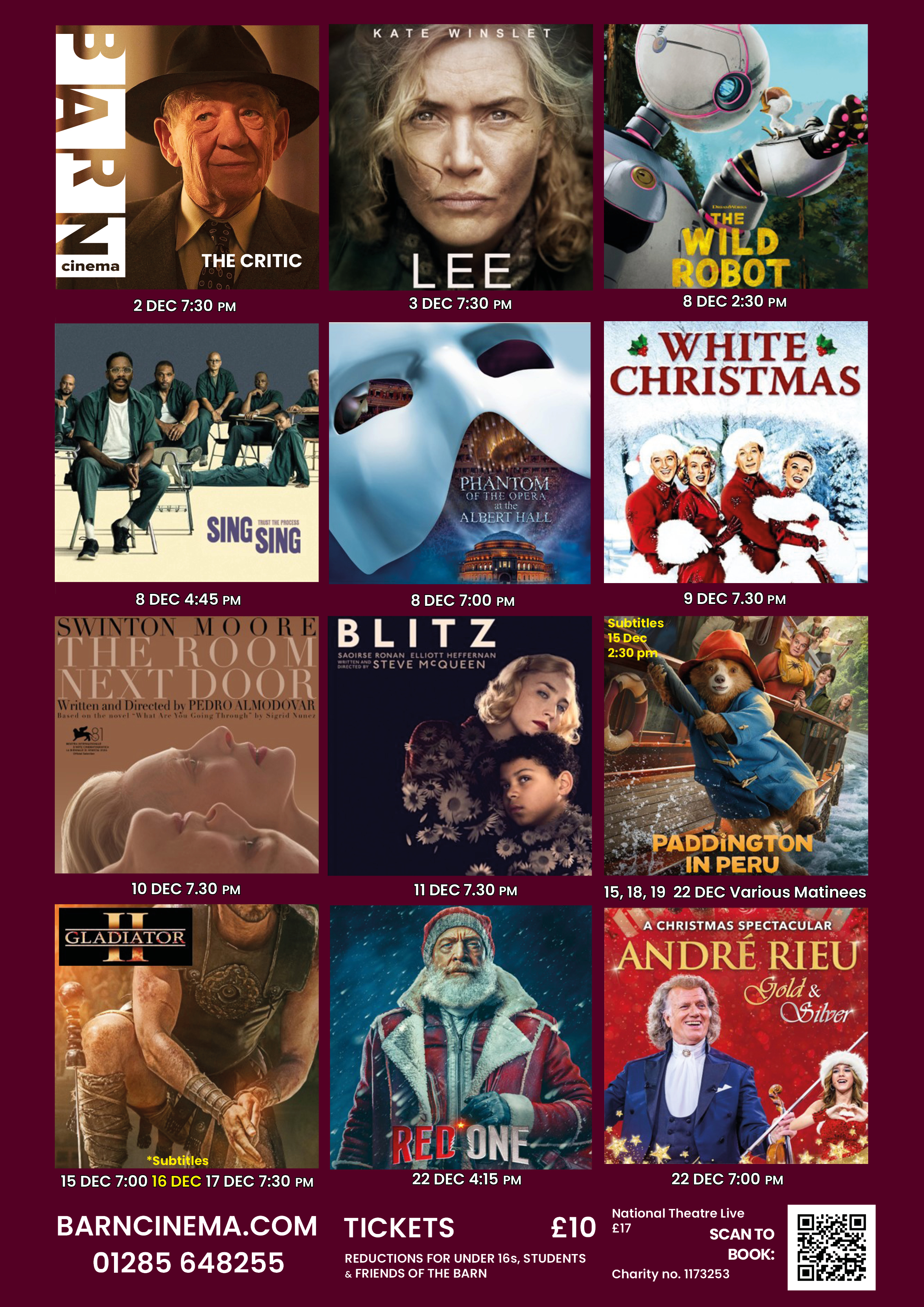 Barn Cinema December 2024: The 12 films before Christmas – Ciren Scene